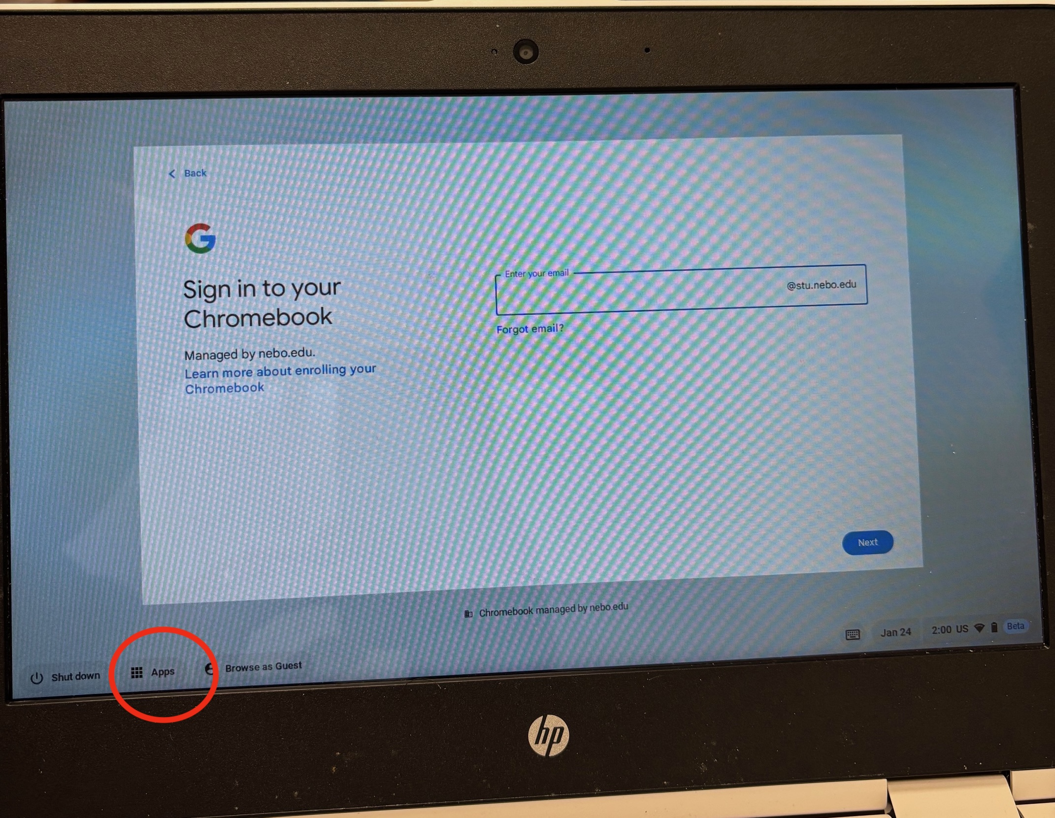 Forgot or Change My Password | Nebo Knowledge Base